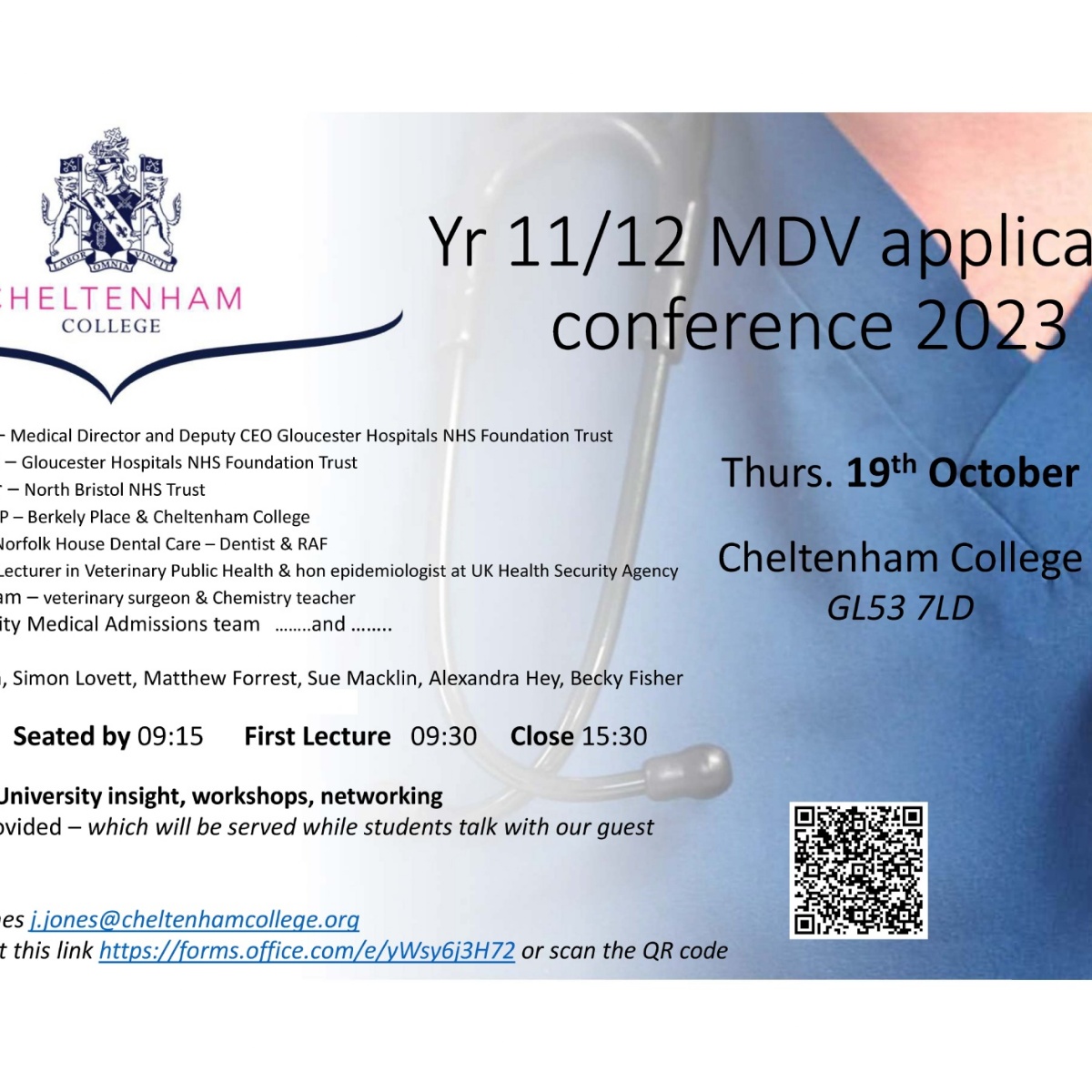 Severn Vale School - Medical, Dental and Veterinary Conference